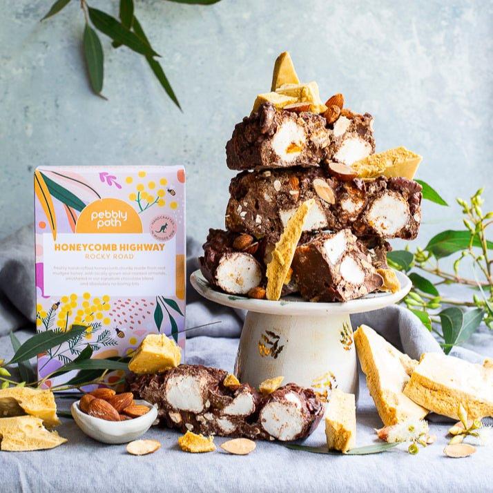 Pebbly Path Rocky Road - Honeycomb Highway (100g) – The Berry Tea Shop