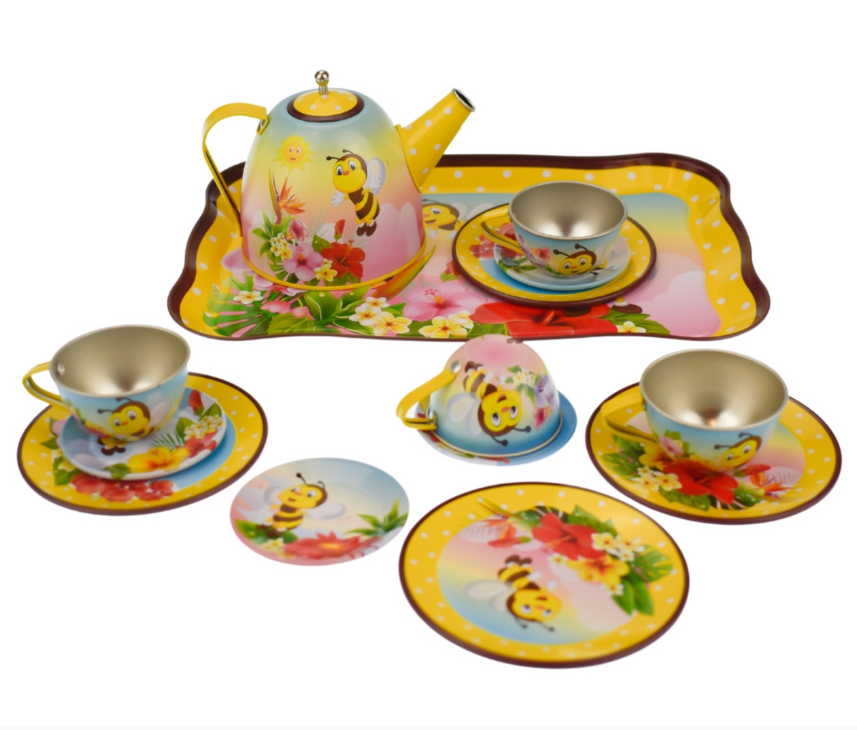 Bee Children's Tin Tea Set – The Berry Tea Shop