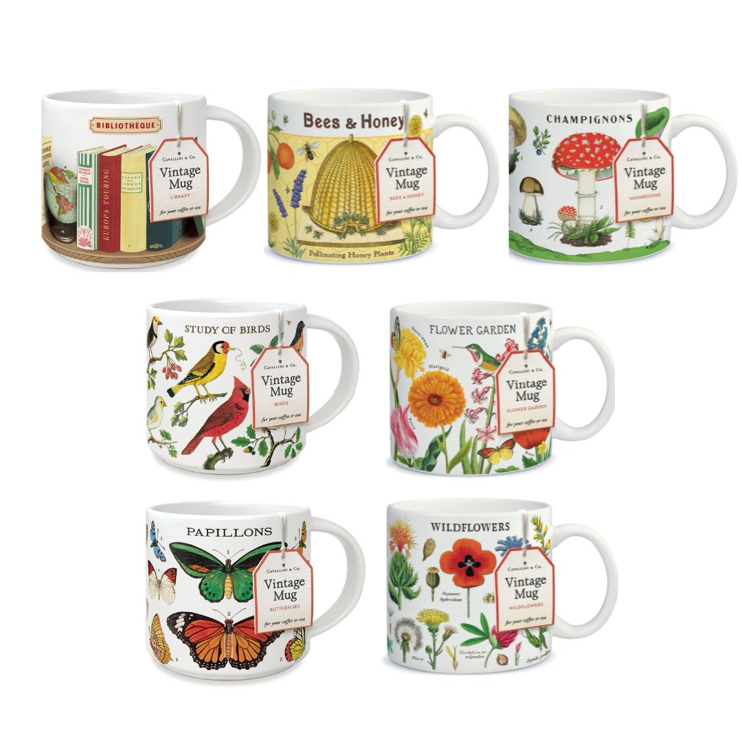 Cavallini Vintage Mug – The Berry Tea Shop